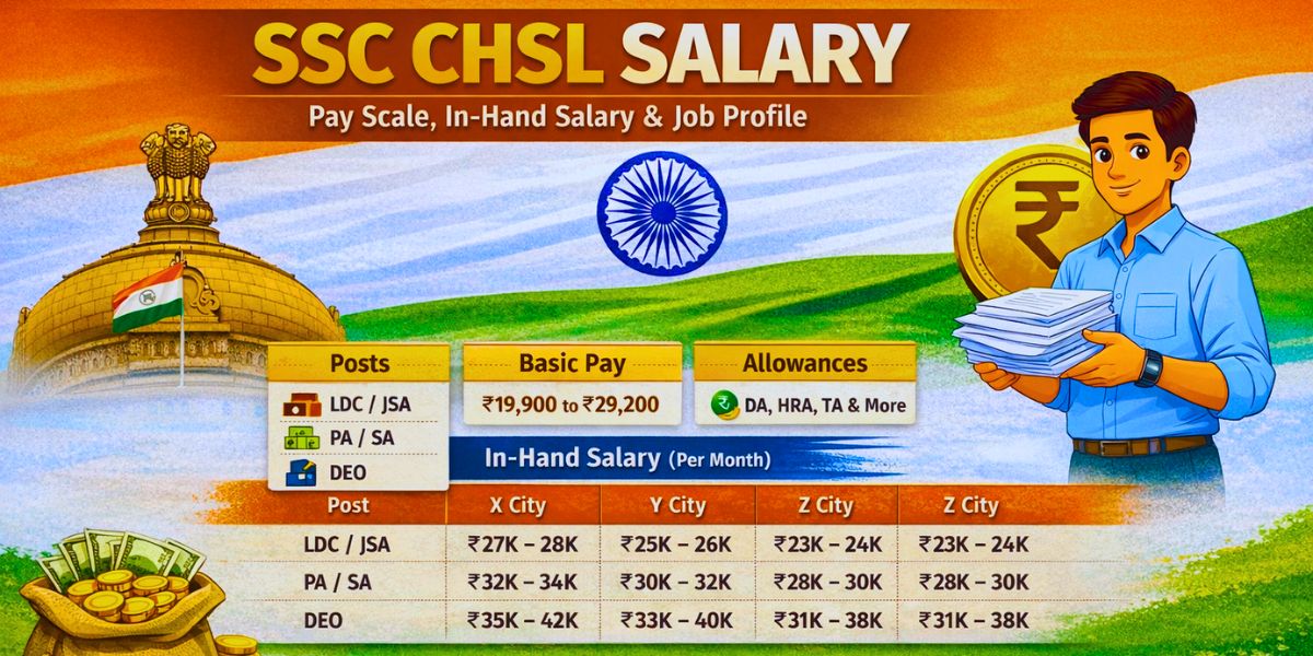 SSC CHSL Salary – Pay Scale, In-Hand Salary & Allowances